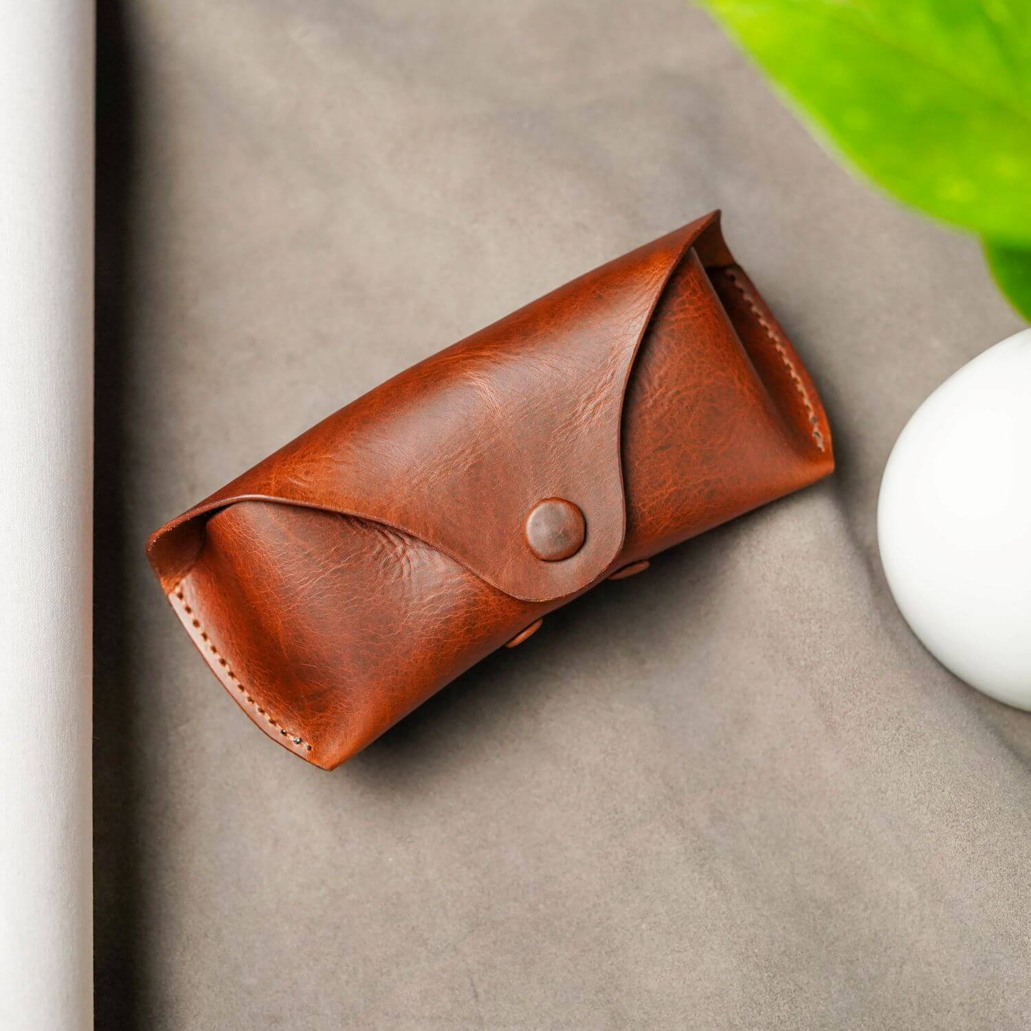 Handcrafted Leather Sunglass Case - Stylish Protection for Your Shades ...